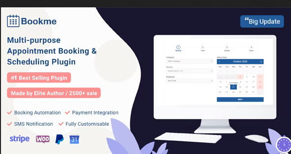 افزونه وردپرس رزرو وقت و قرار ملاقات Bookme